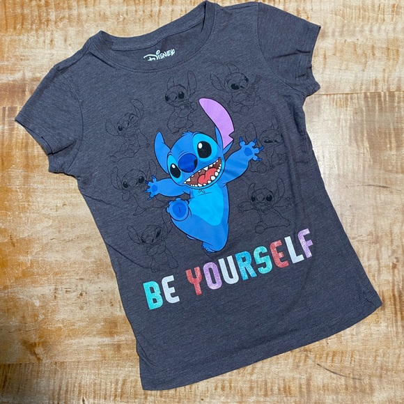 Disney | Shirts & Tops | Disney Stitch Be Yourself Tshirt Size Medium ...